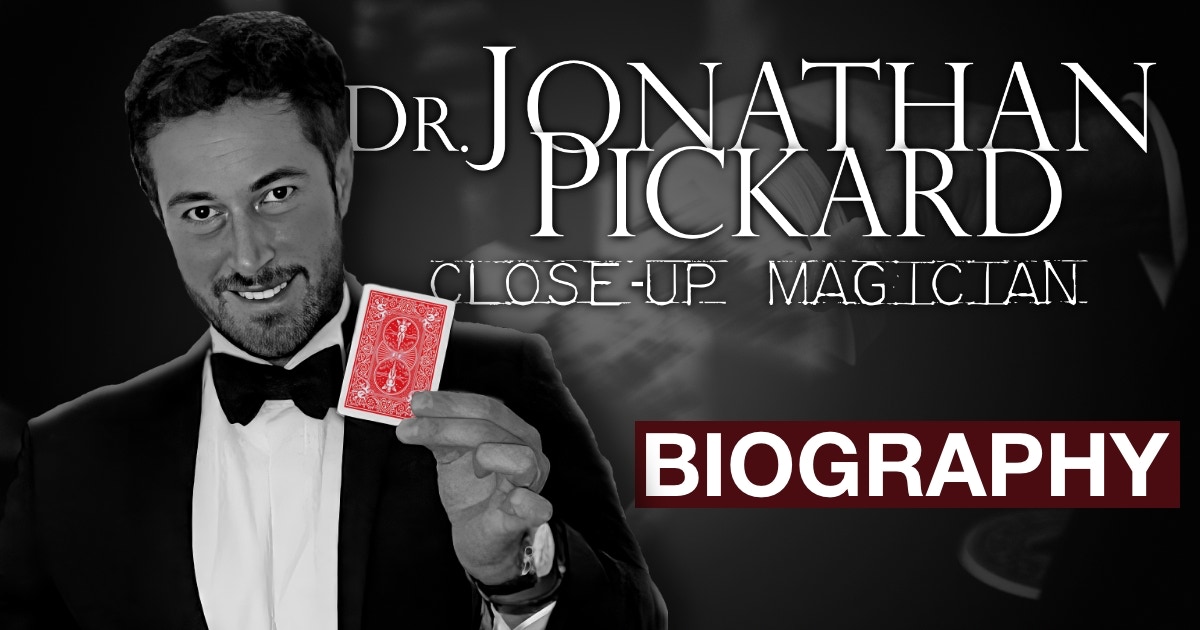 Biography | Dr Jonathan Pickard | Professional Magic | North East ...